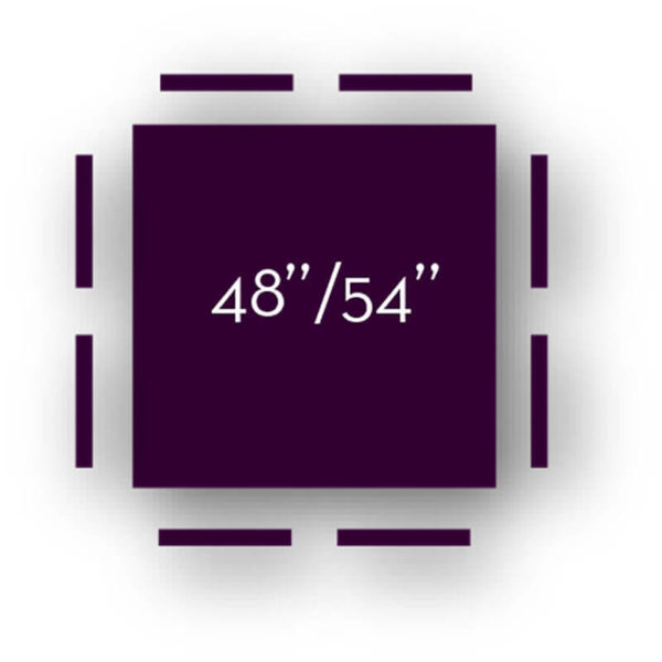 48" Square Table - Stuart Event Rentals