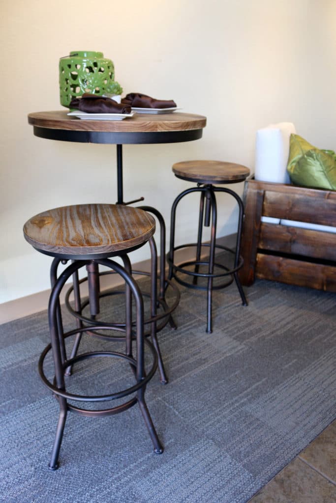 Saloon Rustic Bar Table - Stuart Event Rentals